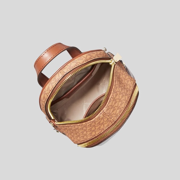 Michael Kors | Bags | Michael Kors Rhea Mini Colorblock Logo Backpack ...